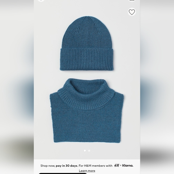 H&M | Accessories | Hm 2 Piece Hat And Knit Set 57years | Poshmark